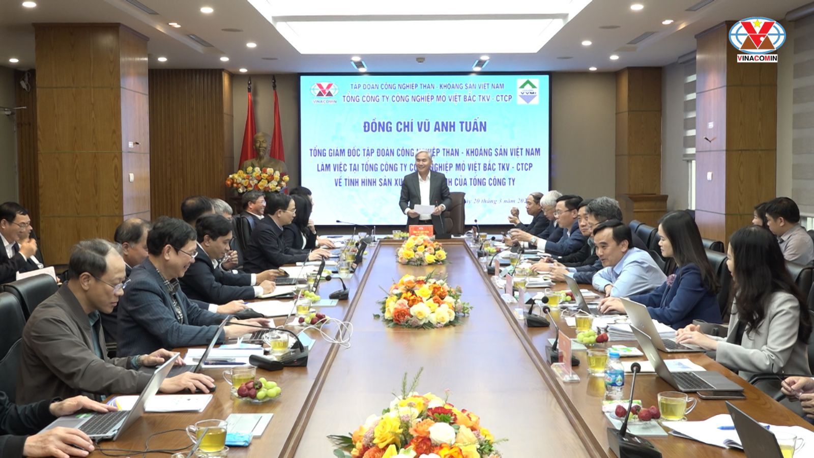 TGĐ Tập đoàn Vũ Anh Tuấn làm việc với TCT Công nghiệp mỏ Việt Bắc TKV – CTCP